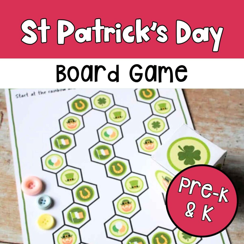 FREE Printable St Patrick's Day Board Game