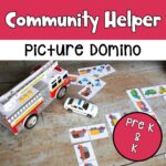 Free Community Helper Vehicles Domino Game Printable